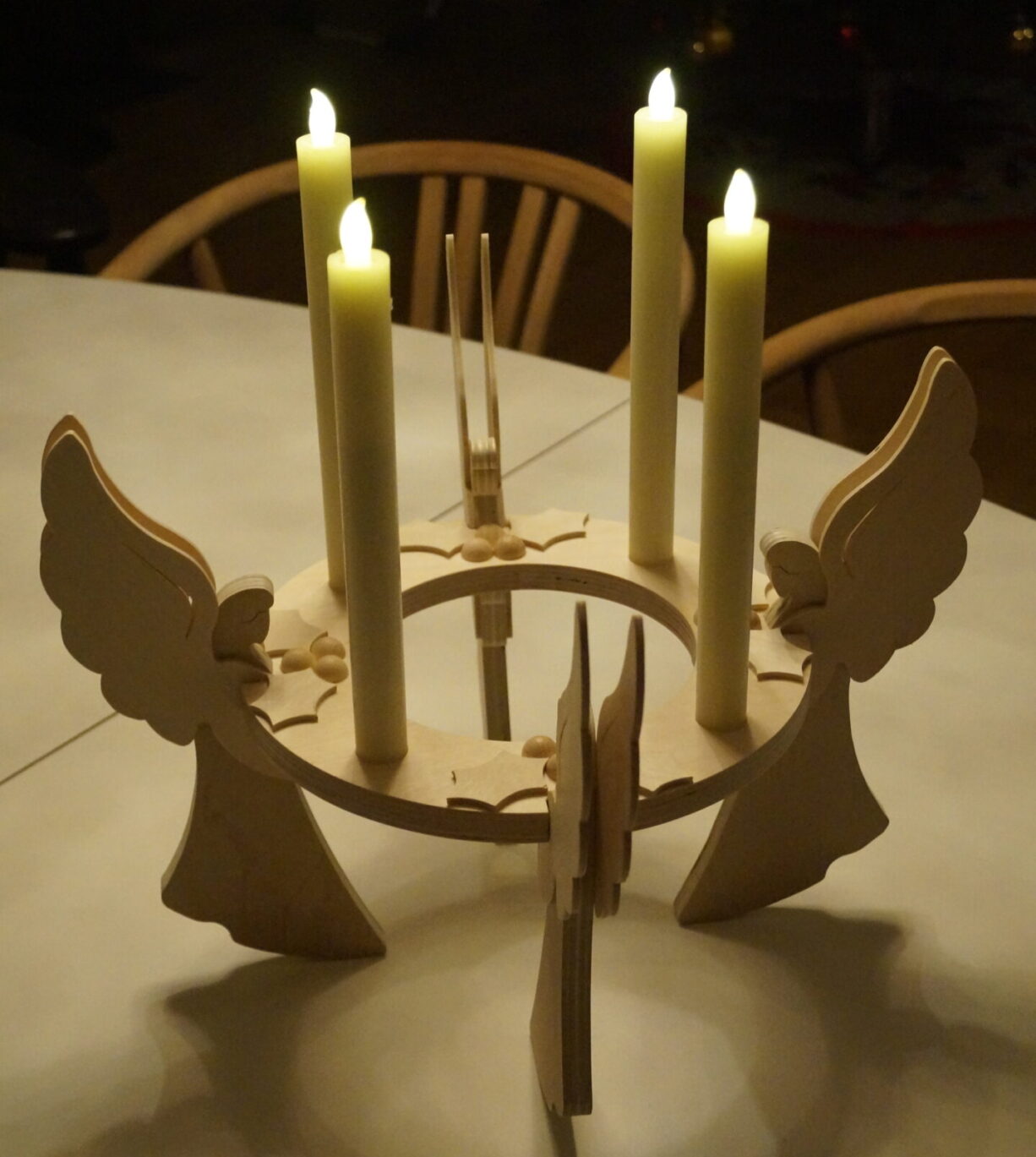 Wooden Advent Wreath – Woodworking blog